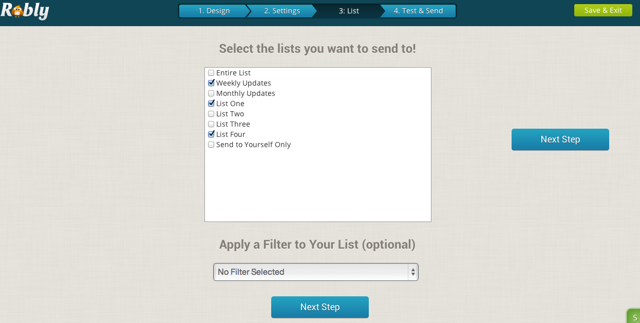 How do I send to multiple lists? | Robly Support