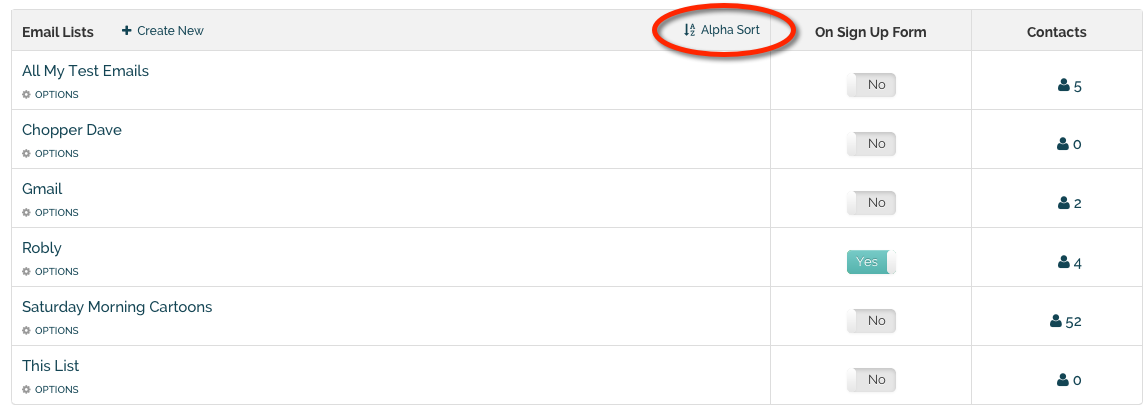 Managing Contacts and Lists | Robly Support