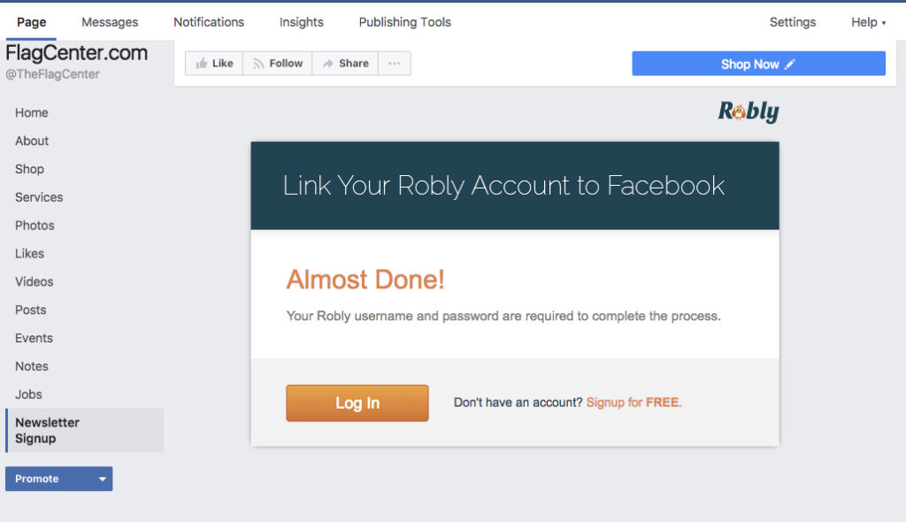 Log in – support.robly.com