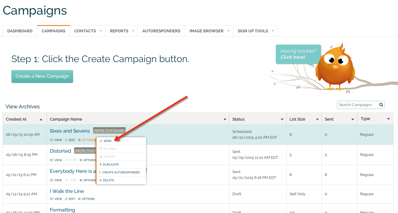 How do I unschedule a campaign? | Robly Support